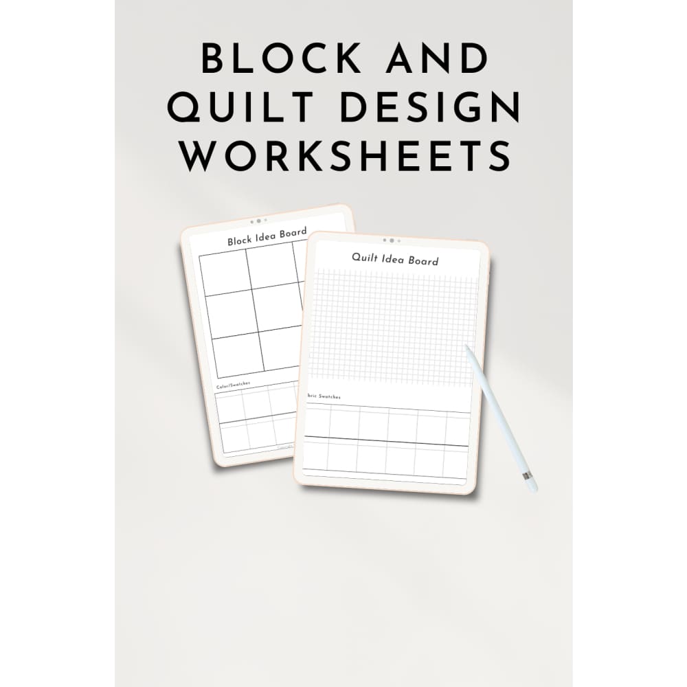 Sewing By Sarah - Quilt Planner Printables